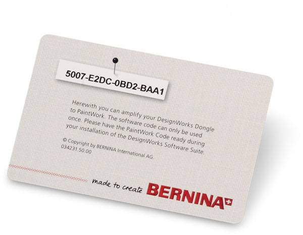 Bernina DesignWorks - PaintWork Aktivierungscode